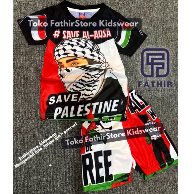 Full PRINTING SAVE PALESTINE SAVE AL-AQSA COOL ANTI-FADE CHILDREN'S ...