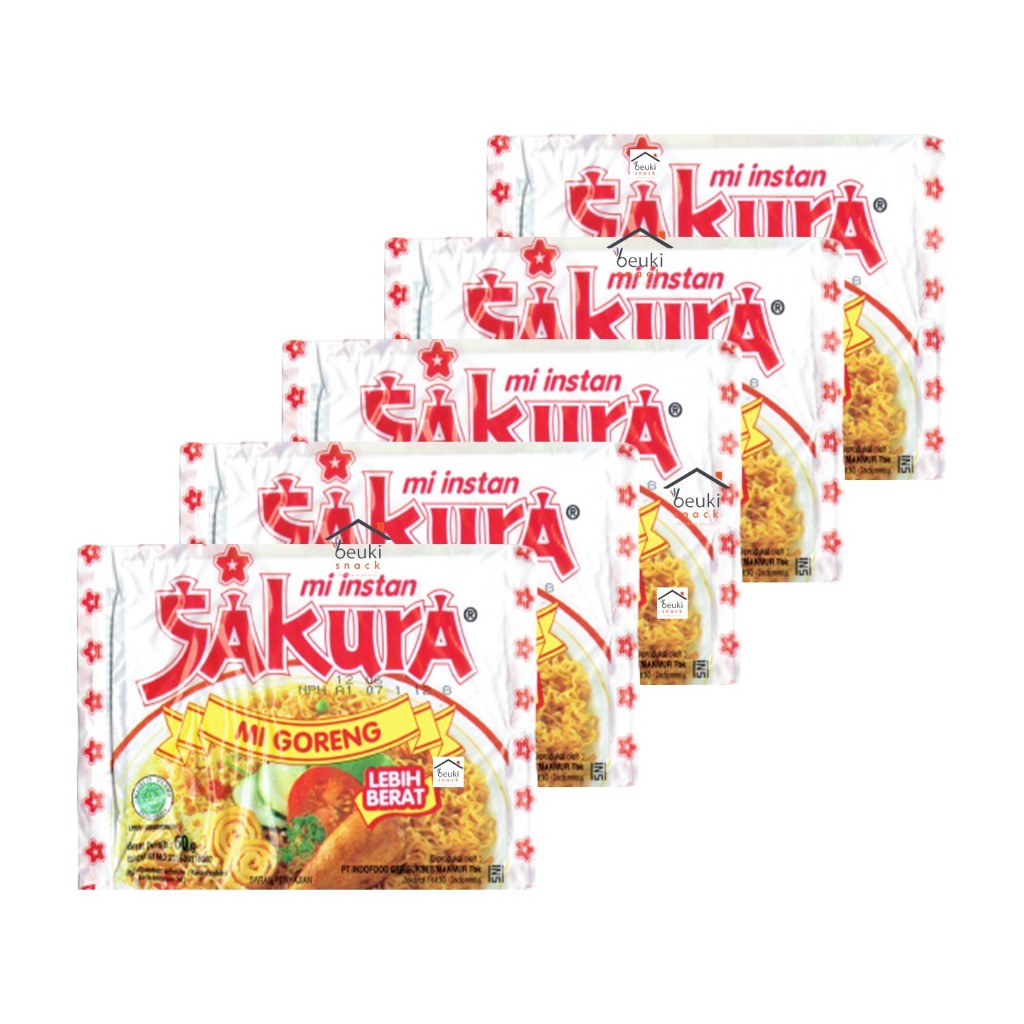 5PCS Sakura Instant Noodles Original Fried Noodle Flavor | Shopee Malaysia