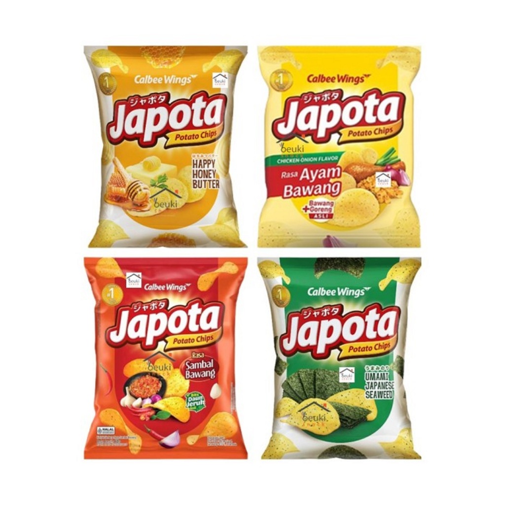 Japota Potato Chips Potato Chips JUMBO Size - Net 68 Grams | Shopee ...