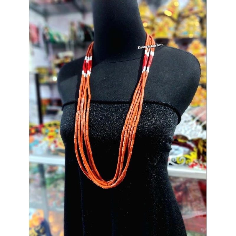 Lundayeh Dayak Bone Bead Necklace / Lunbawang Lun Bawang | Shopee Malaysia