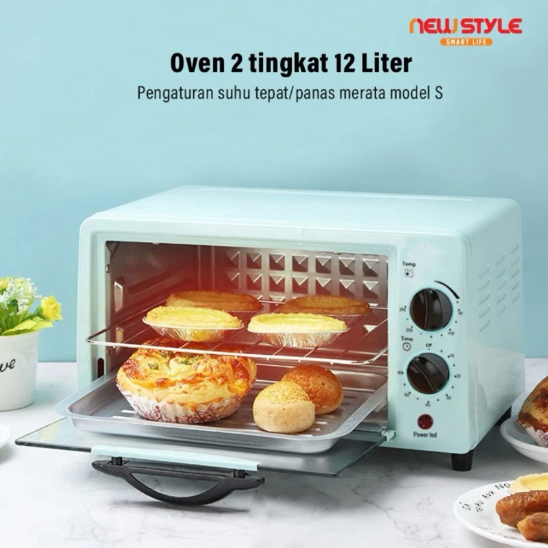 Newstyle Electric Oven Y06 Roast Meat / Sponge Cake / bbq 12L Electric Stove | Shopee Malaysia