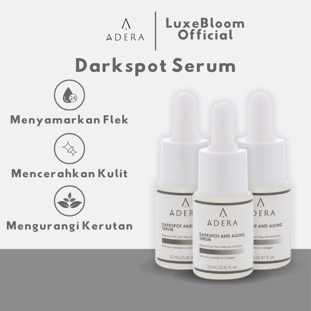 HITAM Black Spot Removal Facial Serum Contains Niacinamide and Collagen Dark Spot Adera Original ...