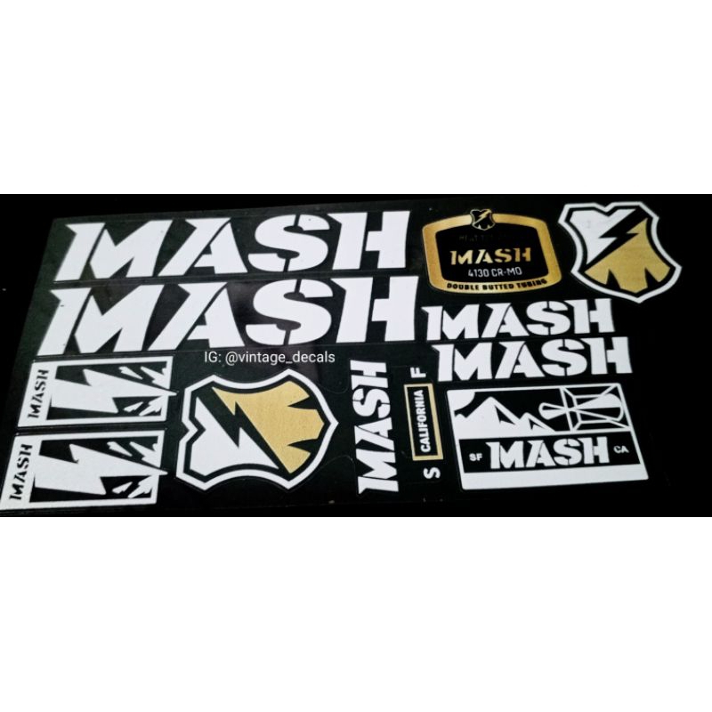 Sticker decals replacement MASH SF slumworm blue lug | Shopee Malaysia
