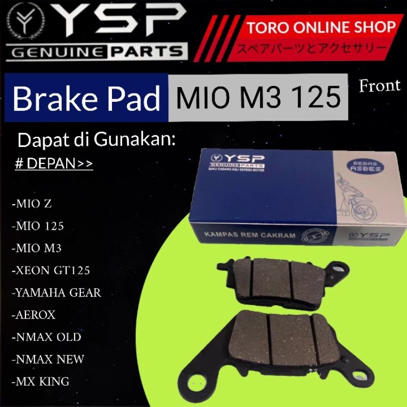 Ysp front brake lining Nmax aerox freego m3 disc pad mio 125 xeon gt125 ...