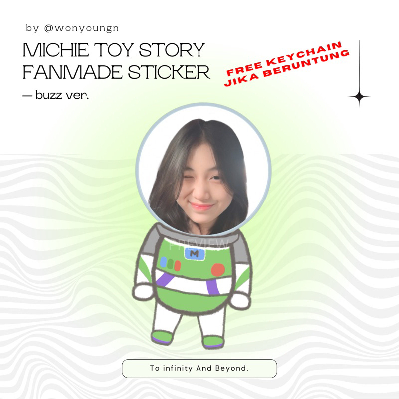 Michie toy story buzz fanmade sticker jkt48 | Shopee Malaysia