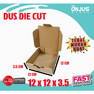 Cardboard BOX CARTON PACKING DUS PIZZA DIE CUT AB2 PLAIN 12 cm x 12 cm ...