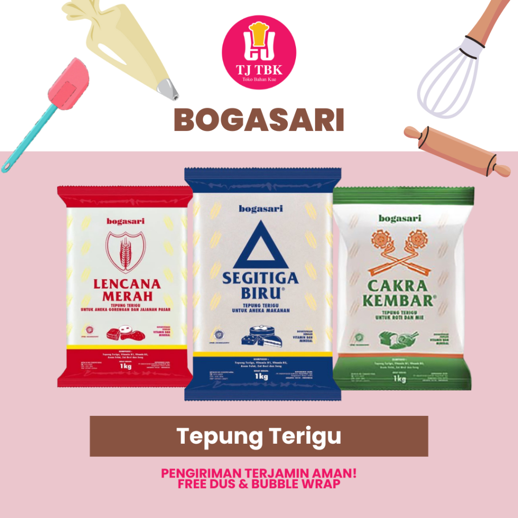 MERAH Eco Blue Triangle Wheat 1kg/twin Chakra Wheat 1kg/red Badge Wheat ...