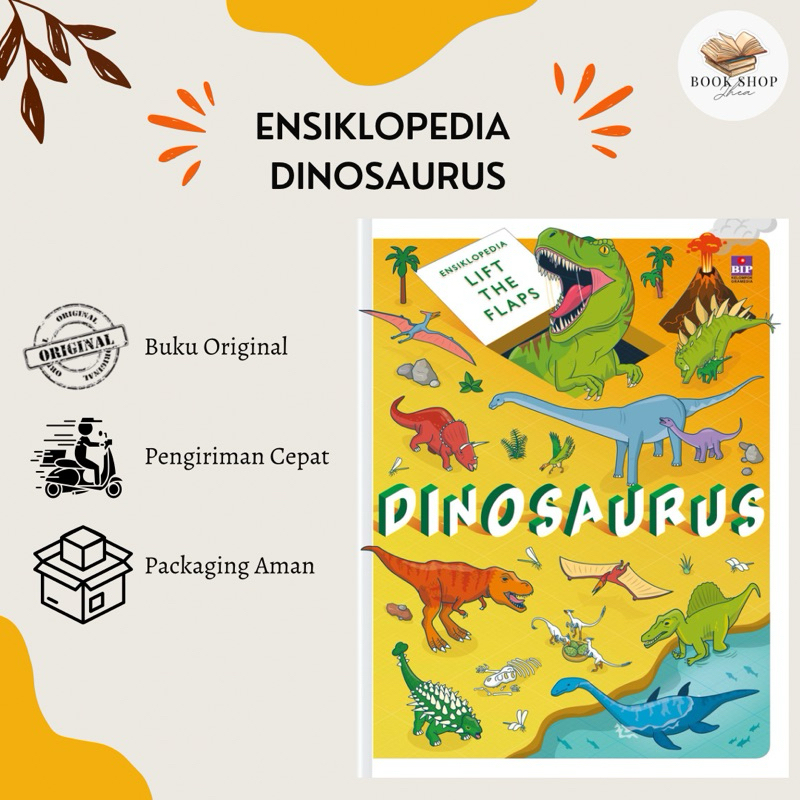 Book Series Encyclopedia Lift the Flaps: Dinosaurs (English) | Shopee ...