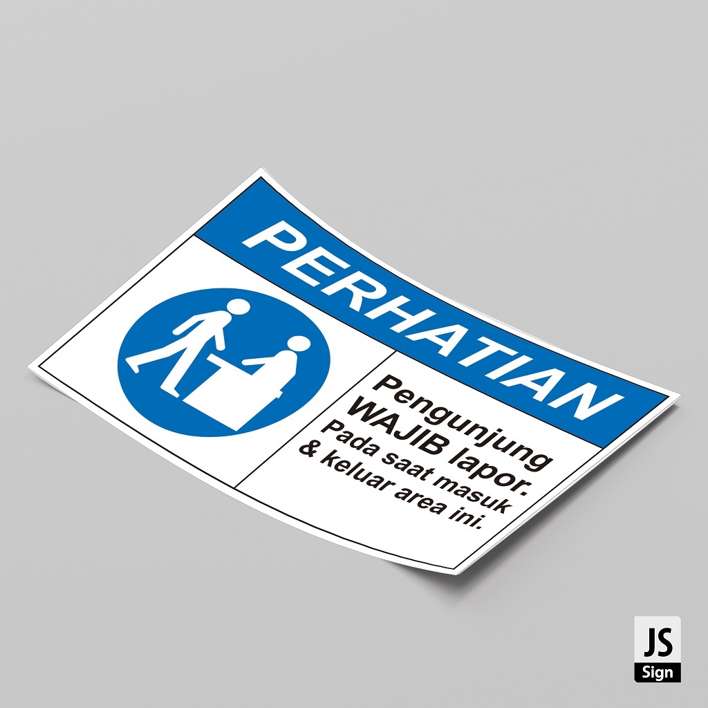 STICKER K3 SAFETYSIGN MANDATORY LAPOR | Shopee Malaysia