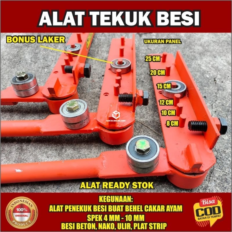 (NEWEST) Iron BENDING TOOL Chicken Claw Begel Iron Bender Spec 4 - 12 ...