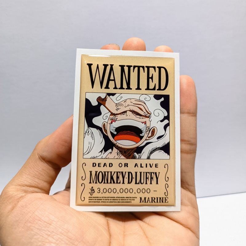 Luffy bounty emblem sticker embossed with flexible resin | Shopee Malaysia