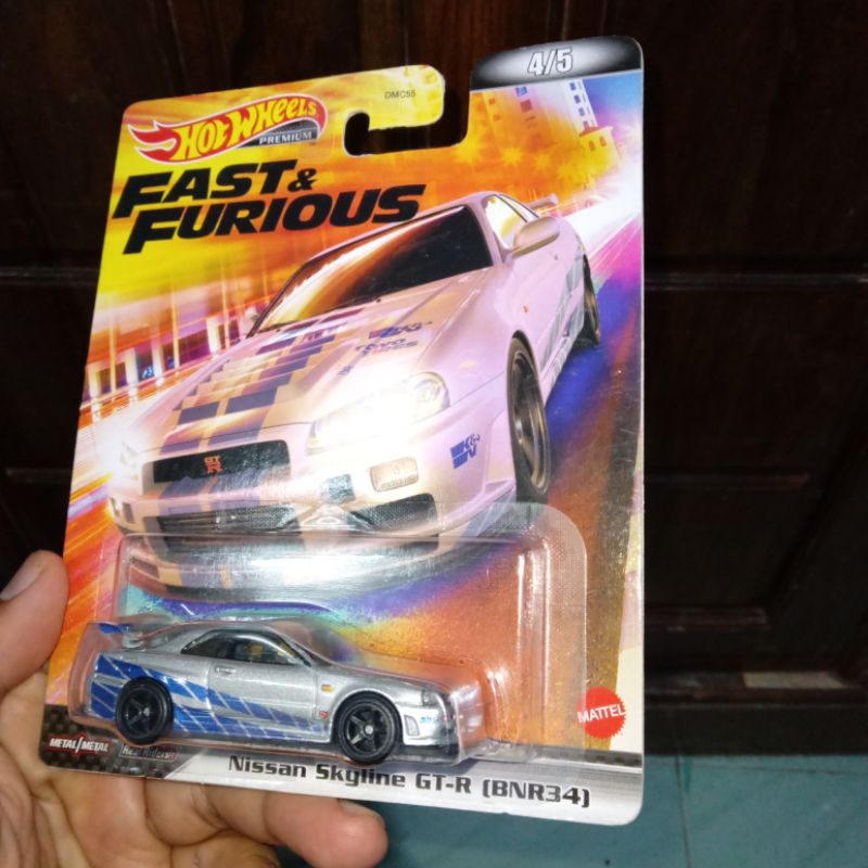 Nissan Skyline GTR BNR34 R34 Fast Furious For Paul Walker Premium Hw ...