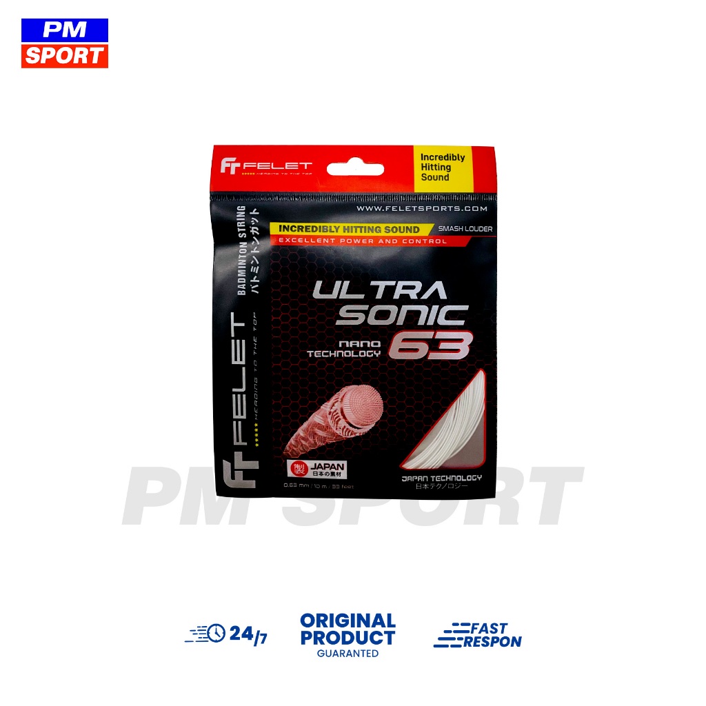 Original FELET ULTRA SONIC 63 BADMINTON RACKET STRINGS | Shopee Malaysia