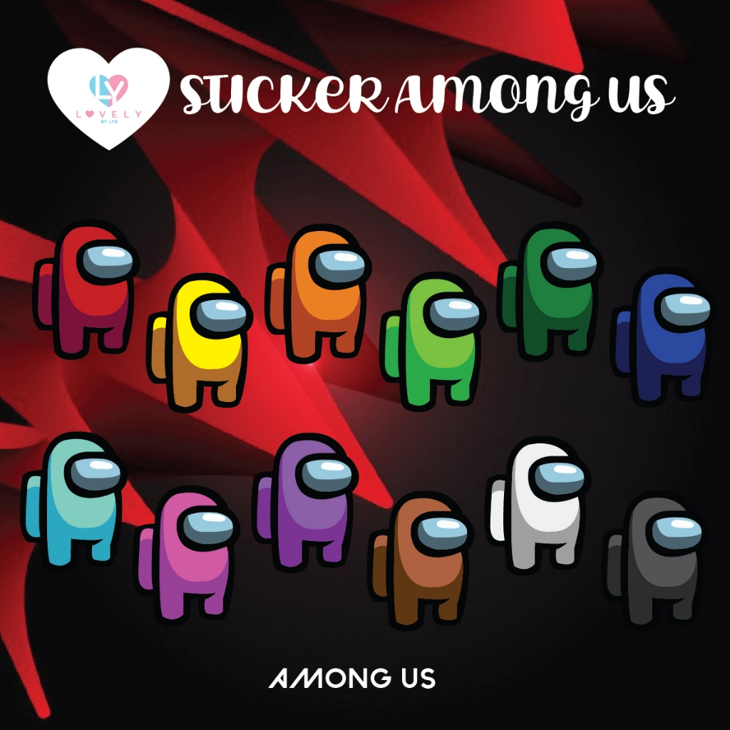 Sticker Pack Among Us 12 colors | Go STICKER | Shopee Malaysia