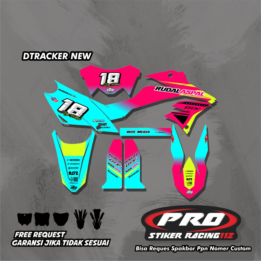 D-tracker striping Sticker new striping Latest Design free request Name ...