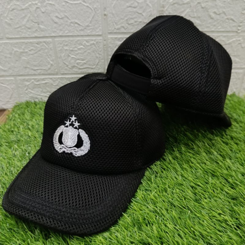 HITAM National Police Non-Commissioned Officer Black Net Hat / National ...