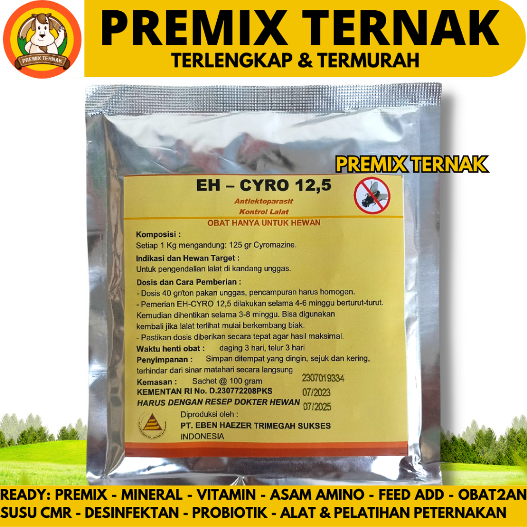 Eh CYRO 12,5% 100 GRAM - CYROMAZINE Eliminates Fly Larvae in Chicken ...