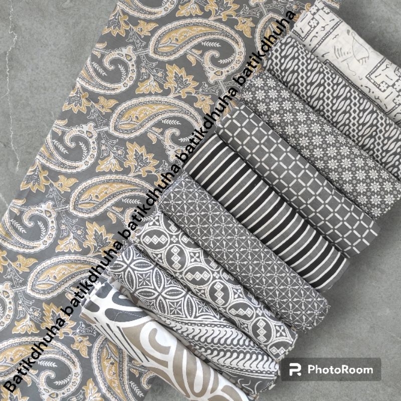 Soft, SMOOTH, THICK BATIK FABRIC GRAY | Shopee Malaysia