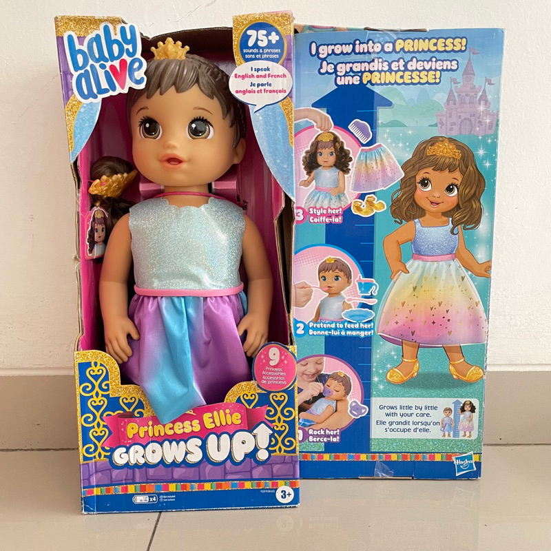 Baby alive princess ellie grows up 3 in 1 Growing Doll hasbro f5237 ...