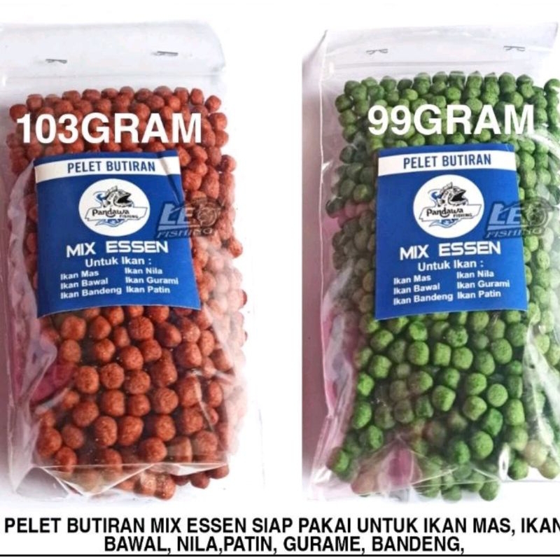 Ready TO USE MIX ESEN GRAIN PELLETS for tombro catfish milkfish ...