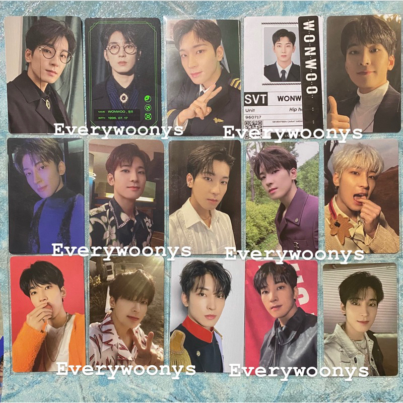 | Wonwoo SEVENTEEN OFFICIAL PHOTOCARD | Shopee Malaysia