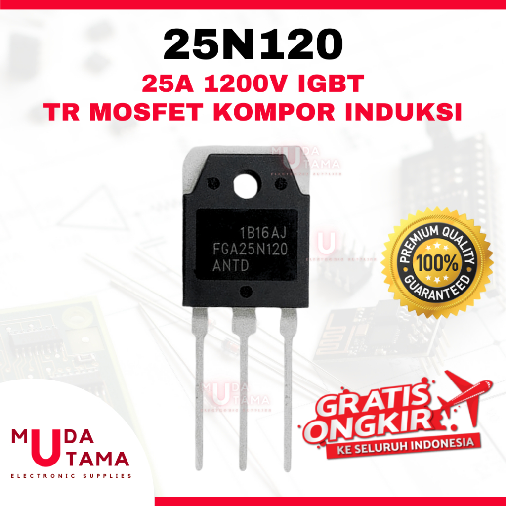 MOSFET TRANSISTOR 25N120 INDUCTION STOVE 25A 1200V IGBT | TR 25N120 ...