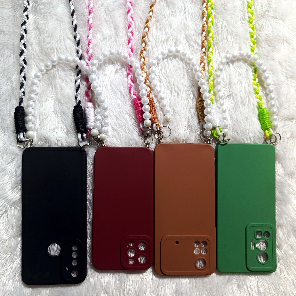 Oppo Reno 2f 3 4f 4 5f 5 Pro 6 7 7z 7 8 8z Pro 8t 10 11 4G 5G Pro Plus Pearl Braid Lanyard Case ...