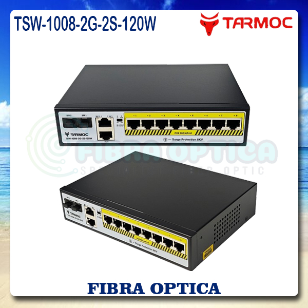 Tarmoc Switch POE HUB CCTV IPCAMERA 8 Port Gigabit + 2 Gigabit Uplink ...