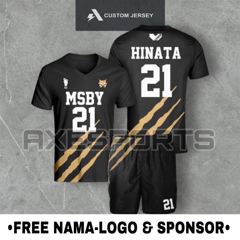 Jersey+anime Cosplay Suit Haikyuu Volleyball MSBY BLACK JACKAL Full ...