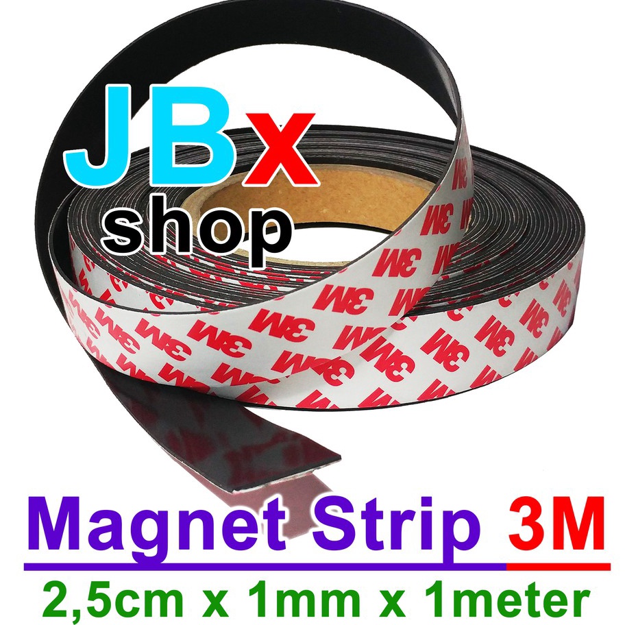 Offer 3M strip sheet Magnet Length 1m x 25mm x 1mm LxWxH | Shopee Malaysia