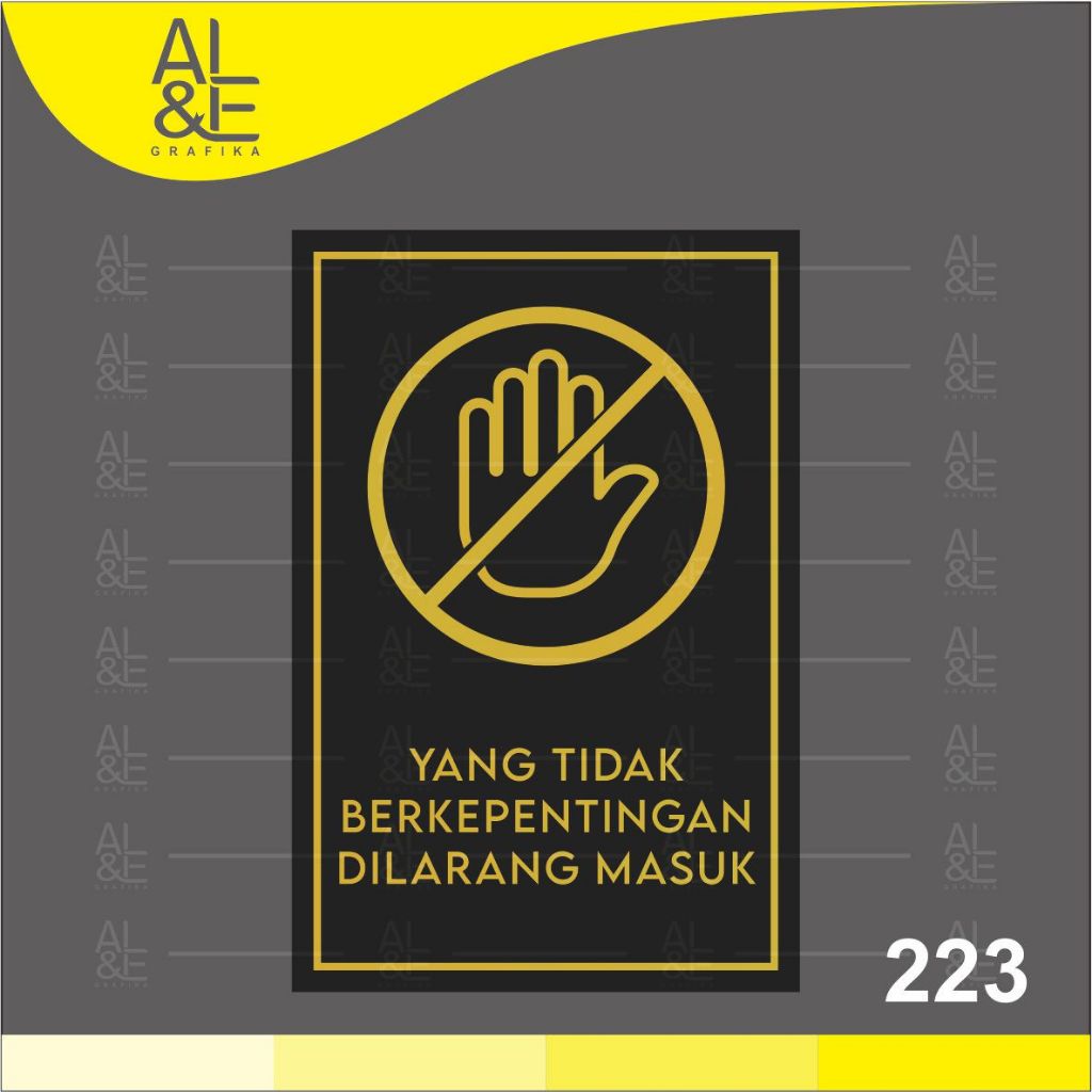 223 - Stickers That Are Not Interested are Prohibited from Entering ...