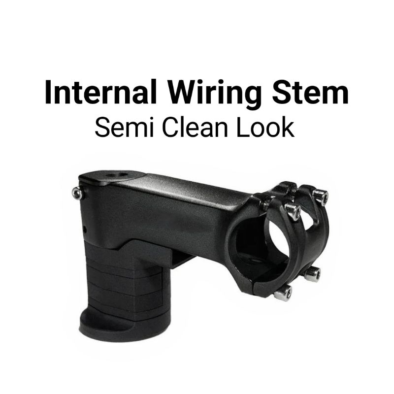 Bicycle Stem Semi Clean Look Internal Cable wiring Roadbike MTB Gravel ...