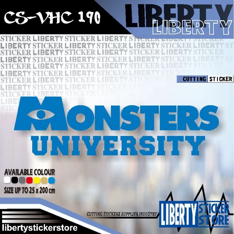 Monster university cutting sticker | Monster university cutting ...