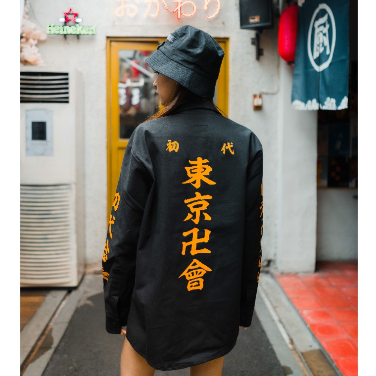 KEMEJA Zola Project Anime Tokyo Revengers Cosplay Jacket Canvas ...