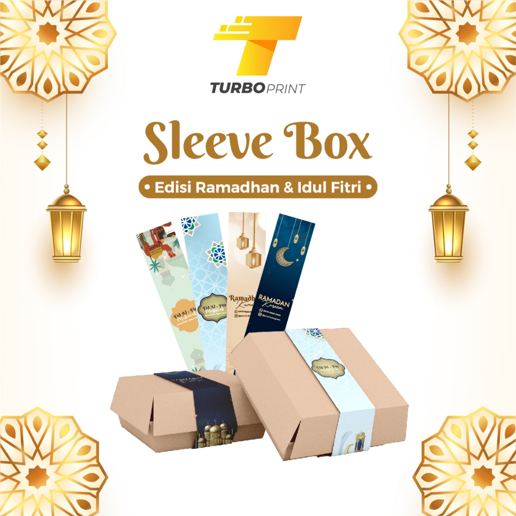 Print Sleeve Box Special Food Ramadhan & Label Hampers Seal Box - Paper ...