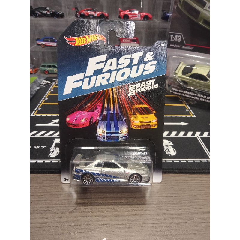 Hotwheels NISSAN SKYLINE GT-R (R34) Rainbow Card | Shopee Malaysia