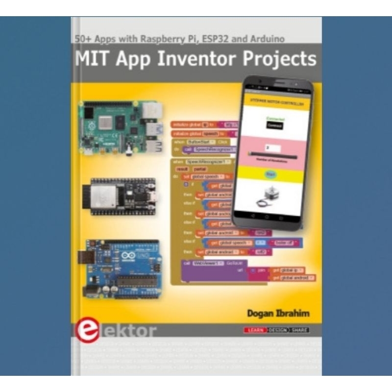 MIT App Inventor Projects book: 50+ Android Apps with Raspberry Pi, ESP32 and Arduino | Shopee ...
