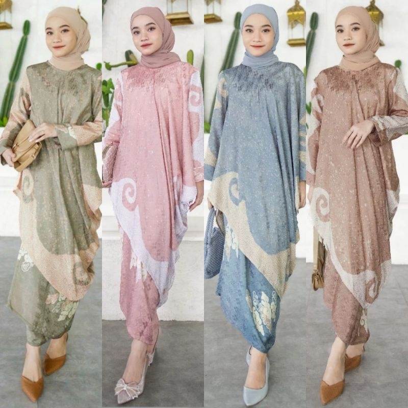 Mboksam Raya Collection | Sabila Cirebon Viscose Batik Set | Modern ...