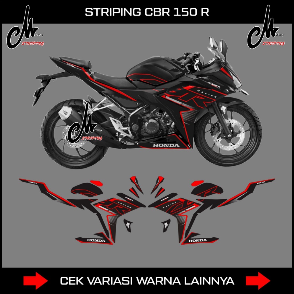 Cbr 150r K45g / K45n Striping Sticker / Honda Cbr150r Facelift Decal ...