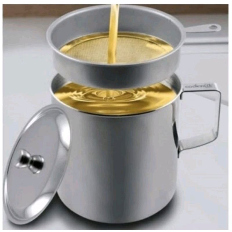 Stainless Steel Cooking Oil Filter / Used Cooking Oil Container ...
