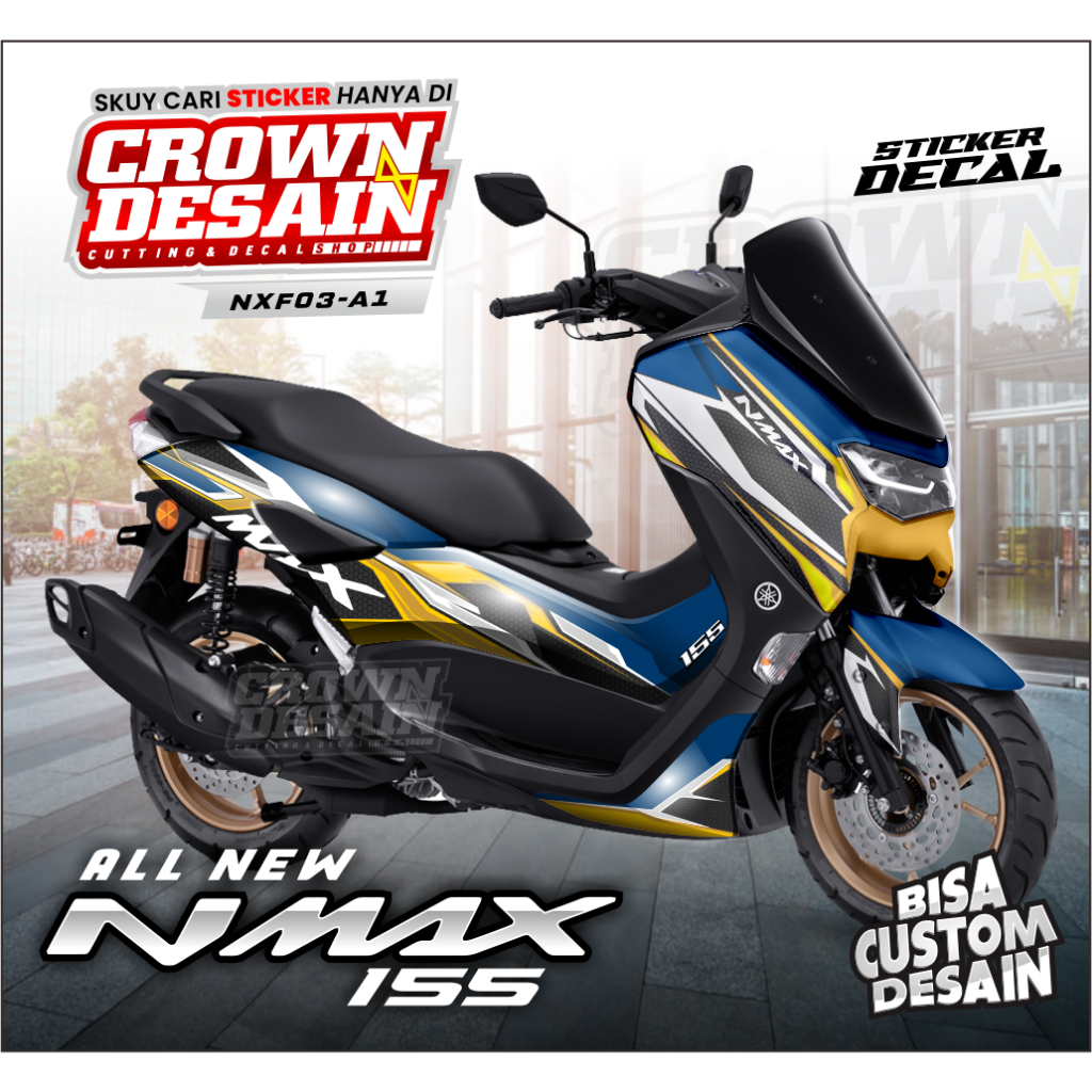 Sticker Decal NMAX 155 NEW 2020 Minimalist Fullbody Variation - Sticker ...