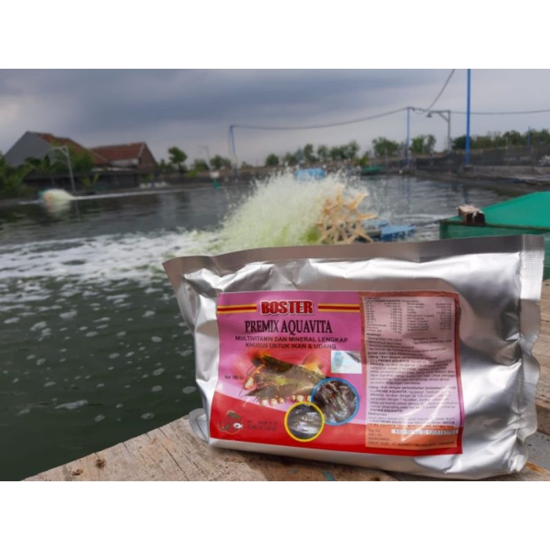 AQUAVITA PREMIX BOSTER 500 Grams | Fish & Shrimp Multivitamin | Shopee ...