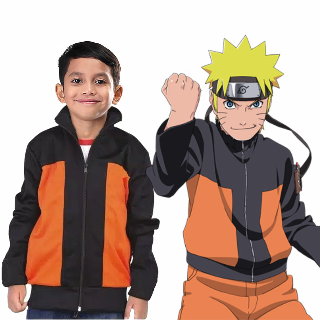 Naruto Shippuden anime sweater for children with zippers aged 2 - 13 ...