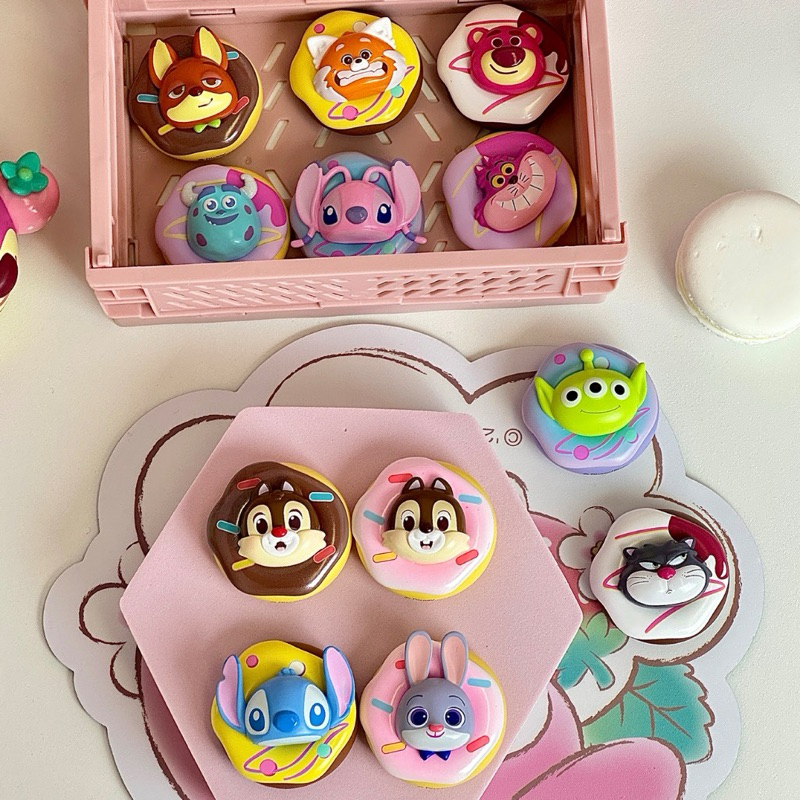Disney Collection Blind Box Fridge Magnet Cute Donut Figure | Shopee ...