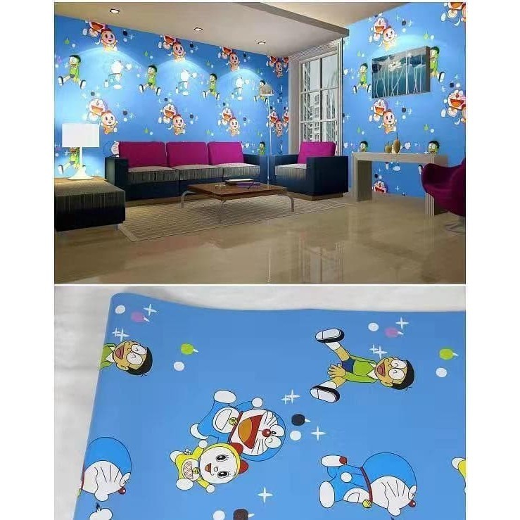 Doraemon NOBITA Wall Sticker WALLPAPER 45CM X 8-10M | Shopee Malaysia