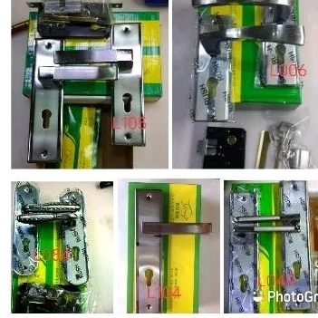 25cm large door lock complete with door handle, large door lock + key ...