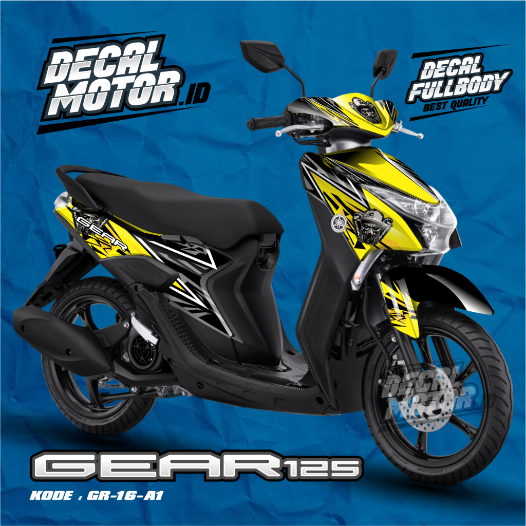 2020 Yamaha Mio Gear 125 Full body Sticker Decal Custom SkullHead ...
