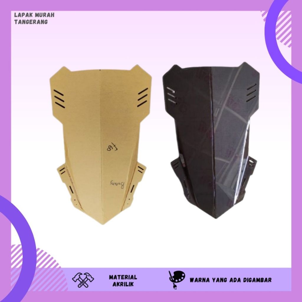 Custom VISOR 60 CM CUSTOM WINDSHIELD 60 CM VIXION NVA NVA BYSON NEW CB ...