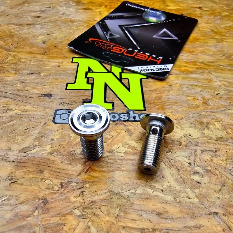 Banjo bolt nepel caliper master brake probolt stainless CNC AA slim ...