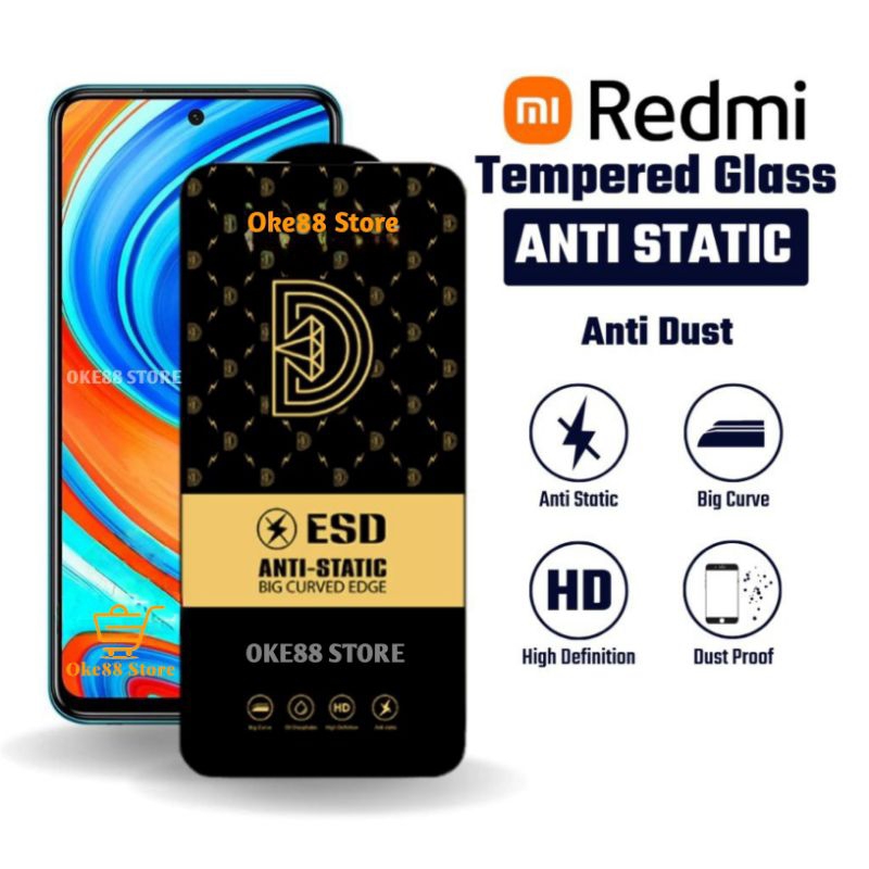 LAYAR Tempered Glass HD Anti Static Redmi Note 10 4G 10 5G 10s 10T 10 ...